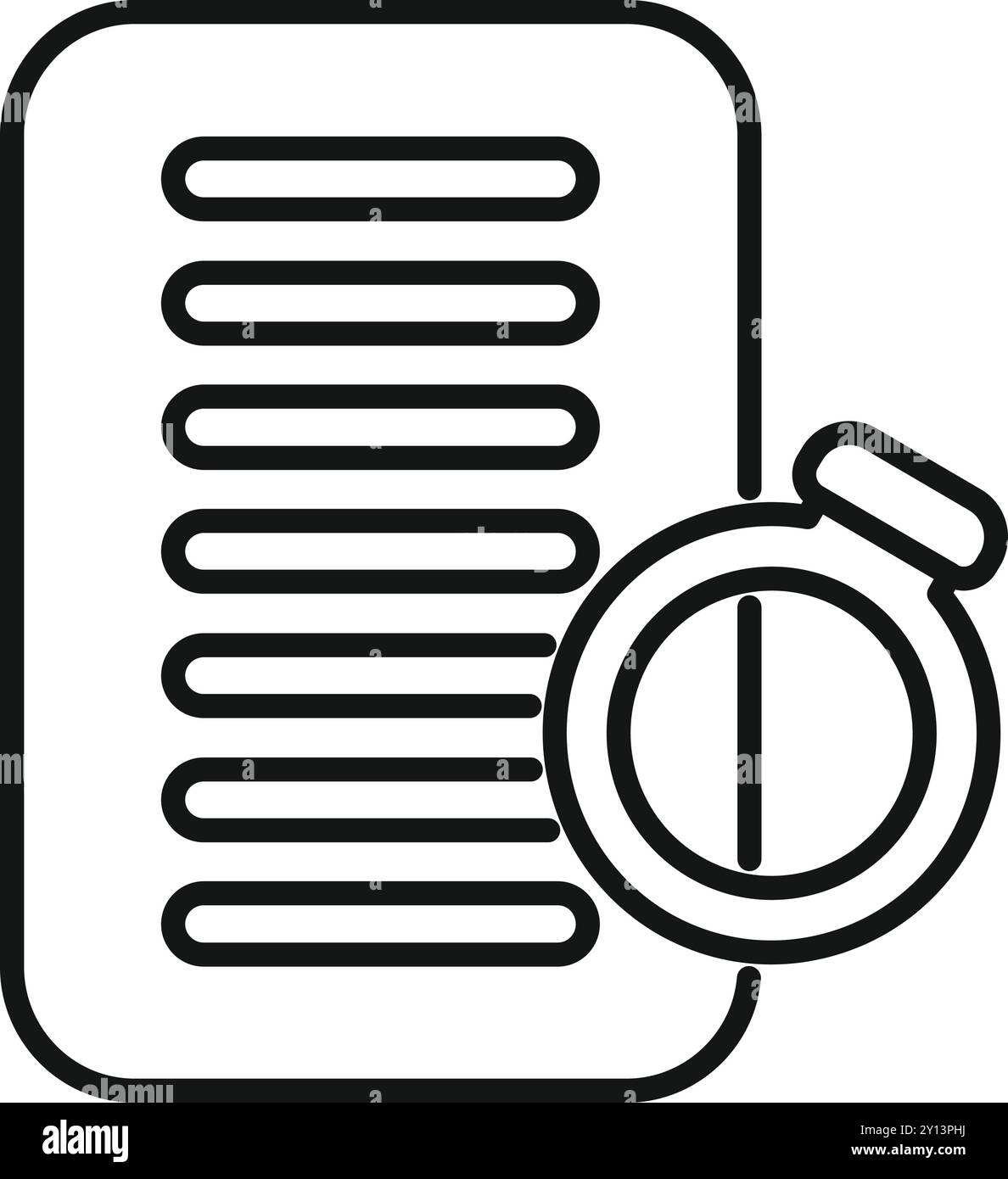 This simple vector icon represents the concept of time management and ...