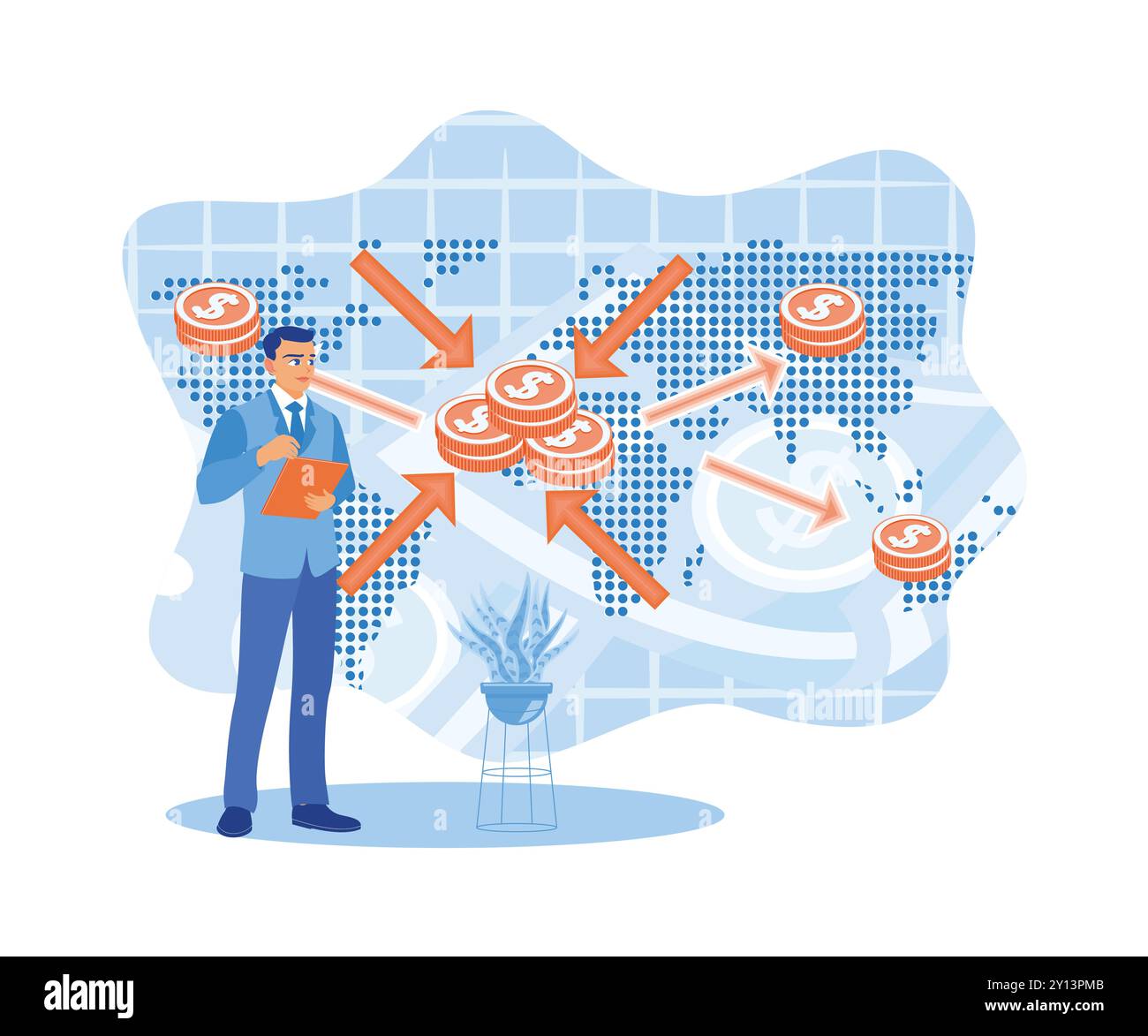 Economic forces concept Stock Vector Images - Alamy