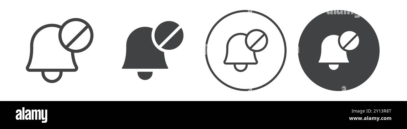 Sound Off icon simple flat vector symbol outline collection set logo ...