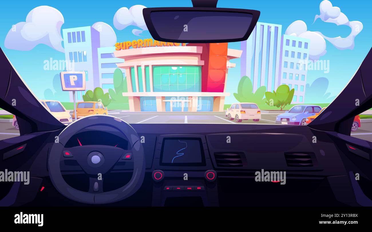 Grocery signage store inside Stock Vector Images - Alamy