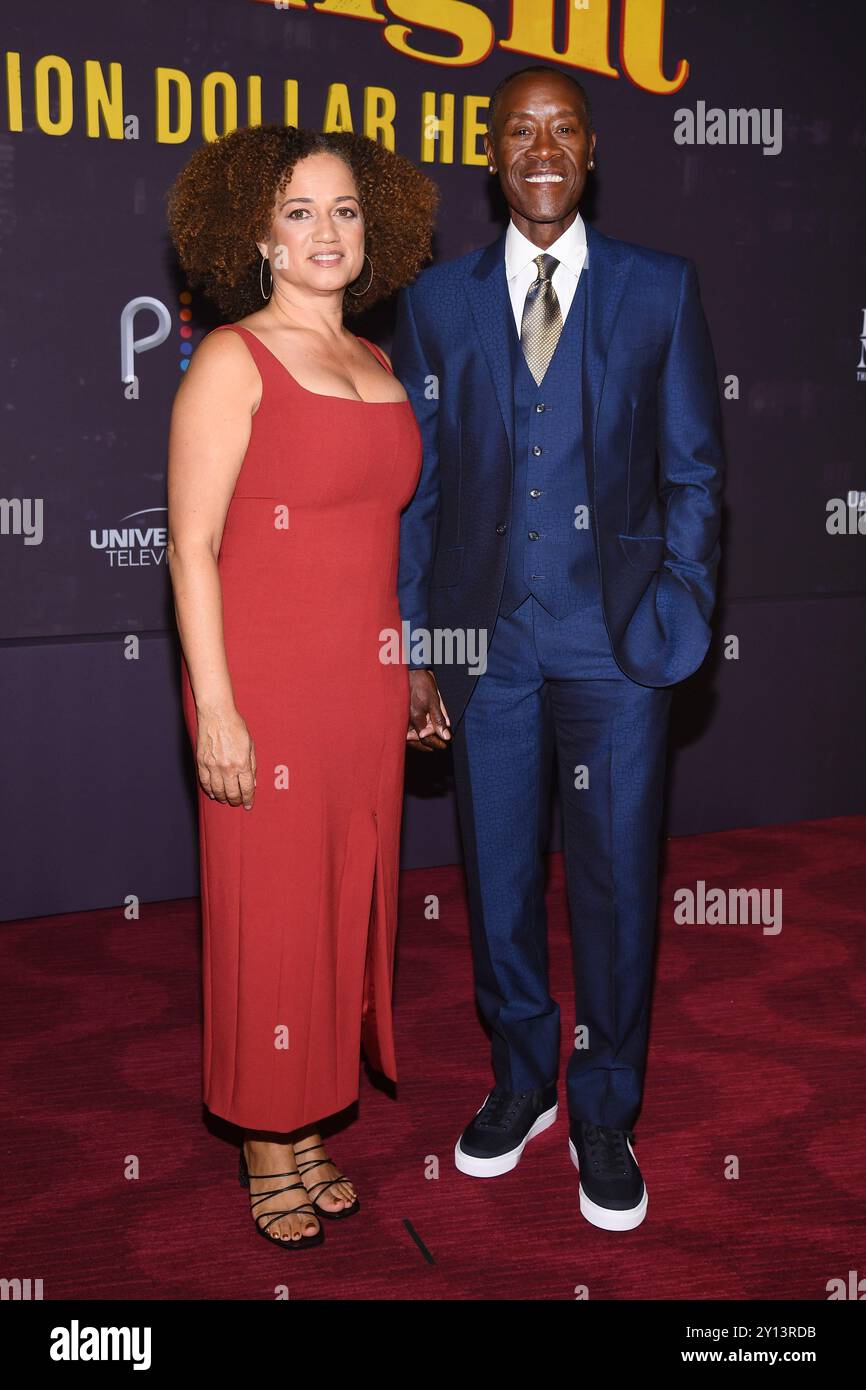 New York, USA. 04th Sep, 2024. (L-R) Bridgid Coulter and Don Cheadle ...