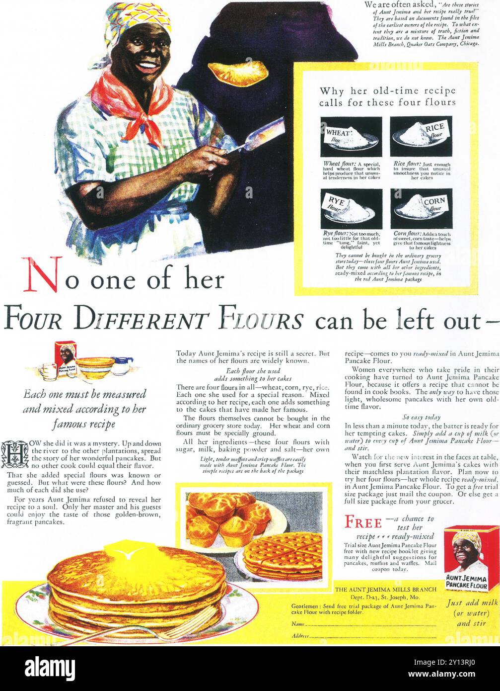 Vintage flour adverts hi-res stock photography and images - Alamy