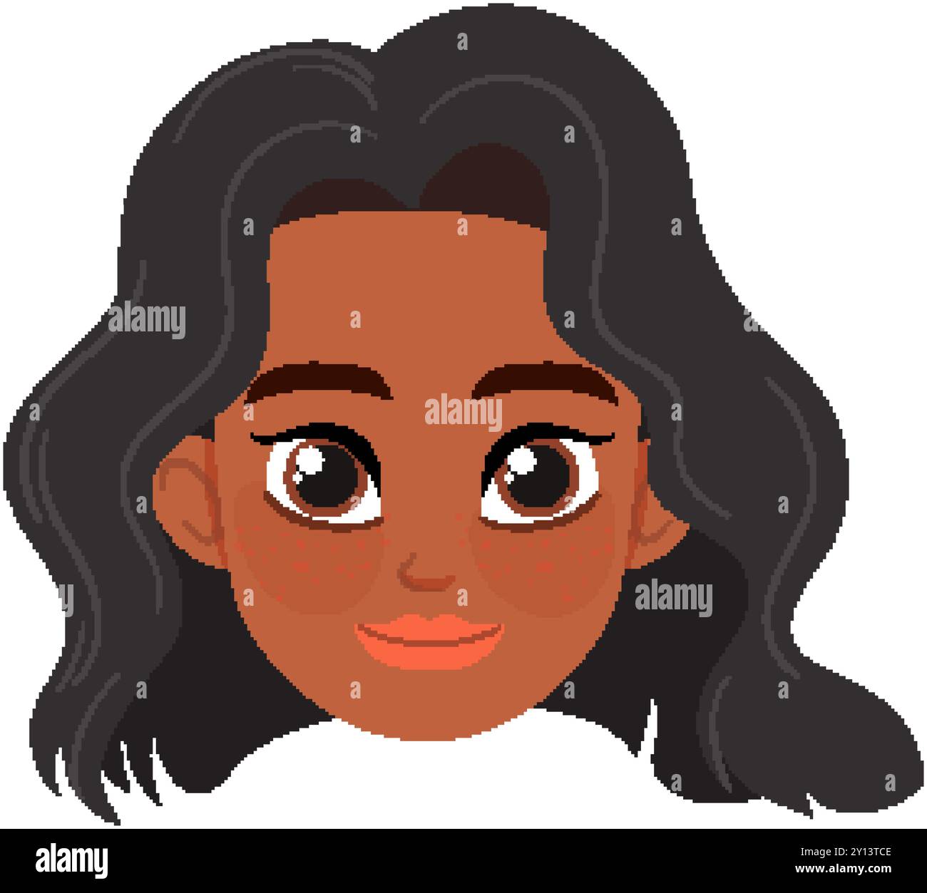 Vector illustration of a smiling woman Stock Vector Image & Art - Alamy