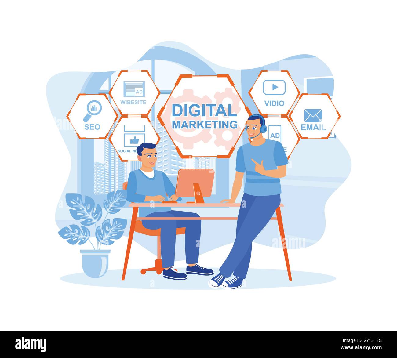 Networks manager Stock Vector Images - Alamy