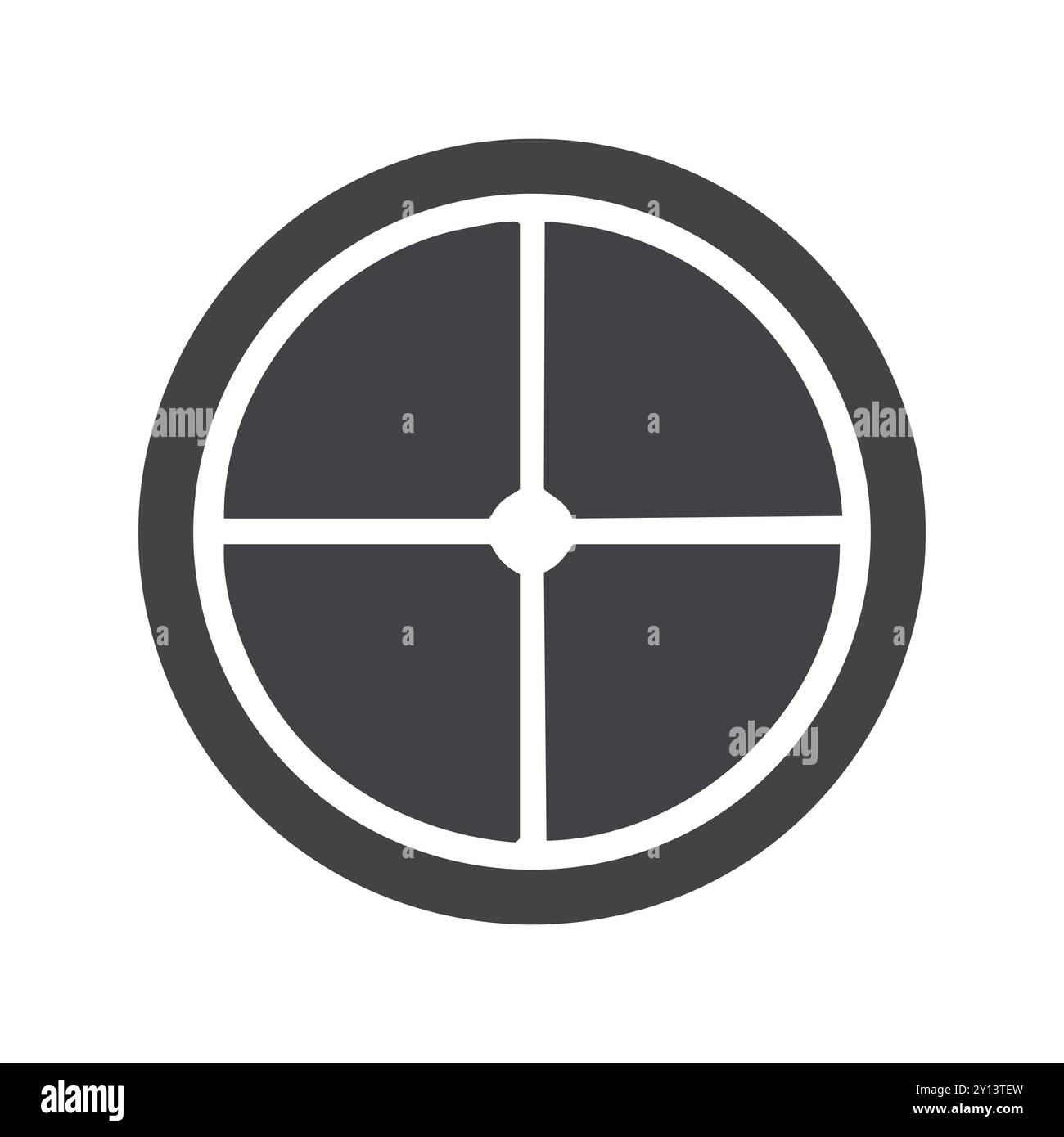 Target symbol. Simple target icon, symbolizing goal achievement, focus ...
