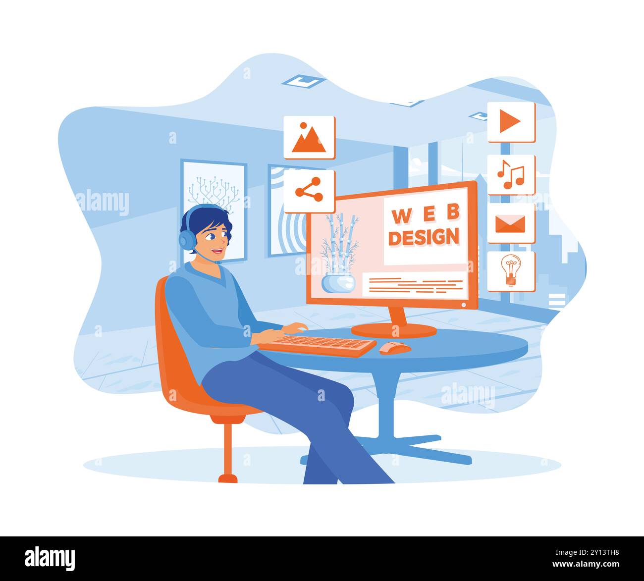 Web development studio Cut Out Stock Images & Pictures - Alamy