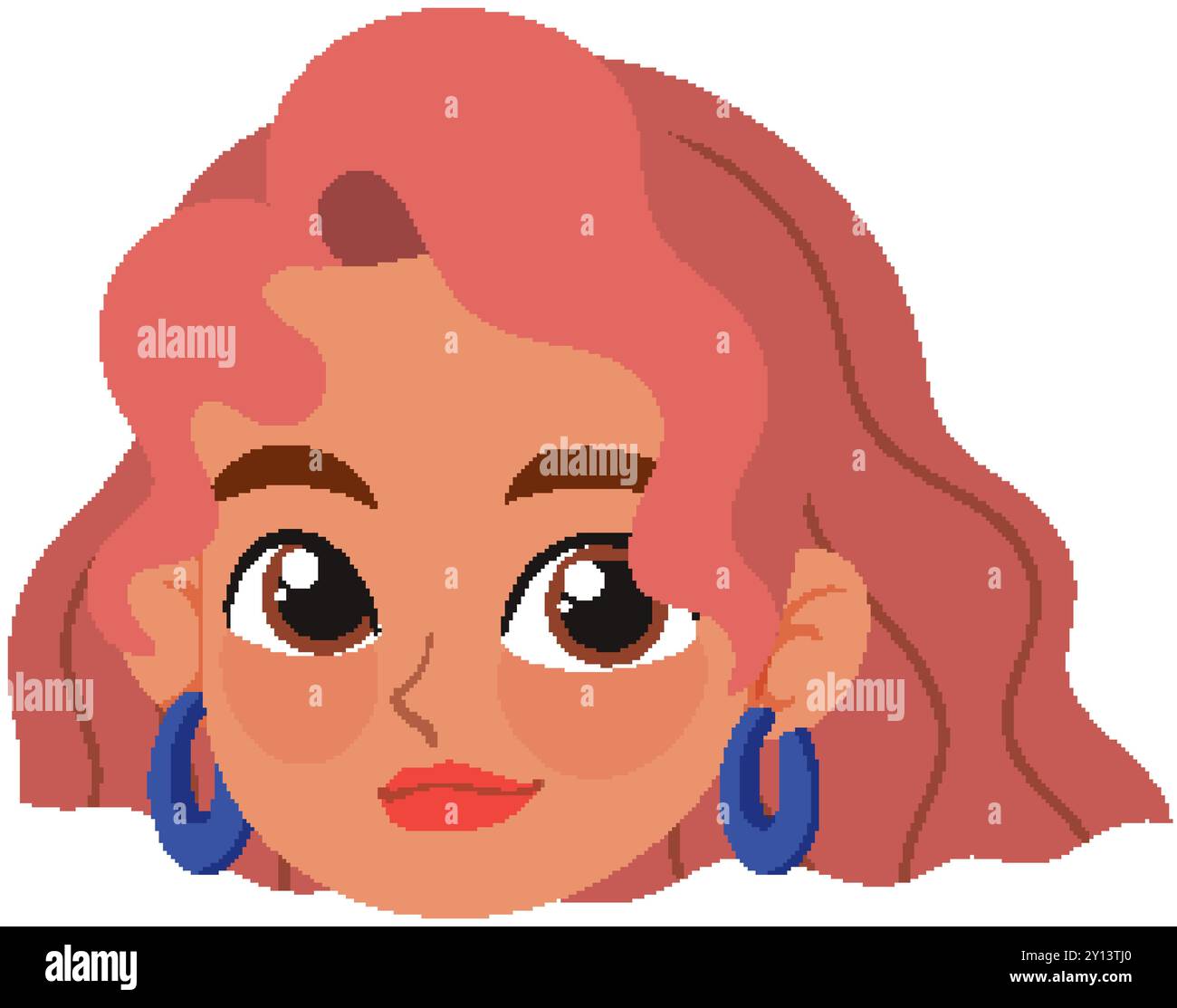 Vector illustration of a smiling woman Stock Vector Image & Art - Alamy