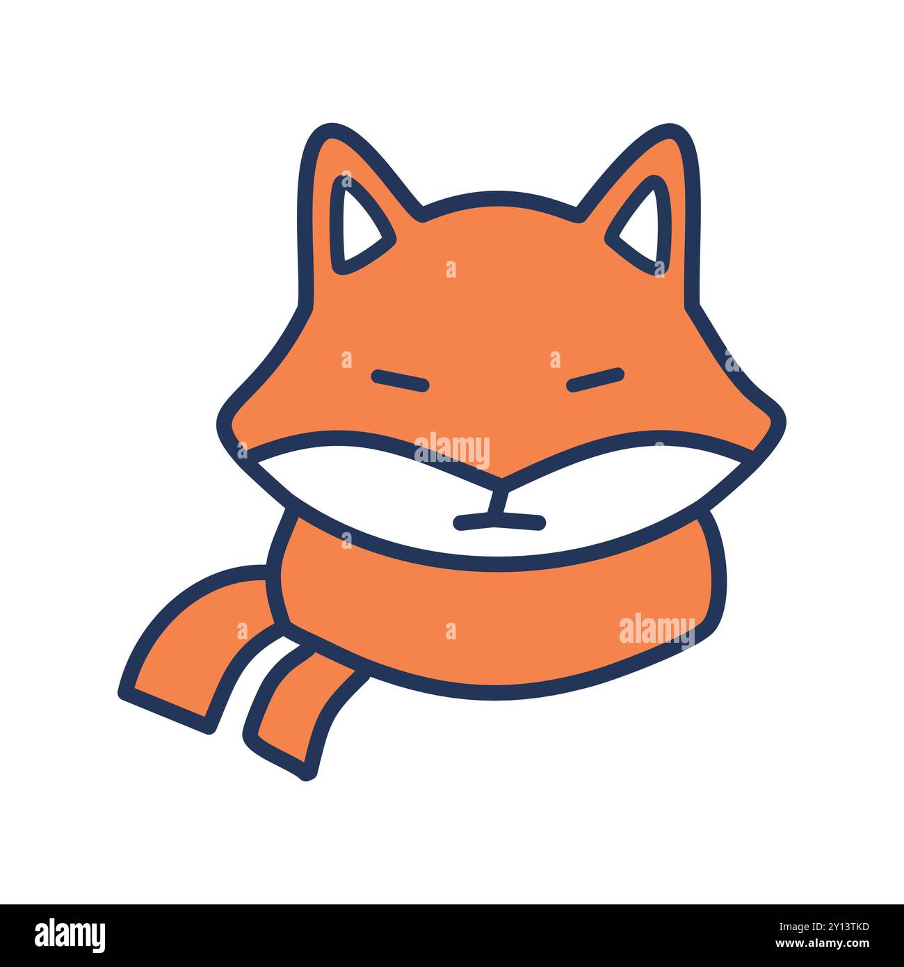 Fox joyful logo hi-res stock photography and images - Alamy