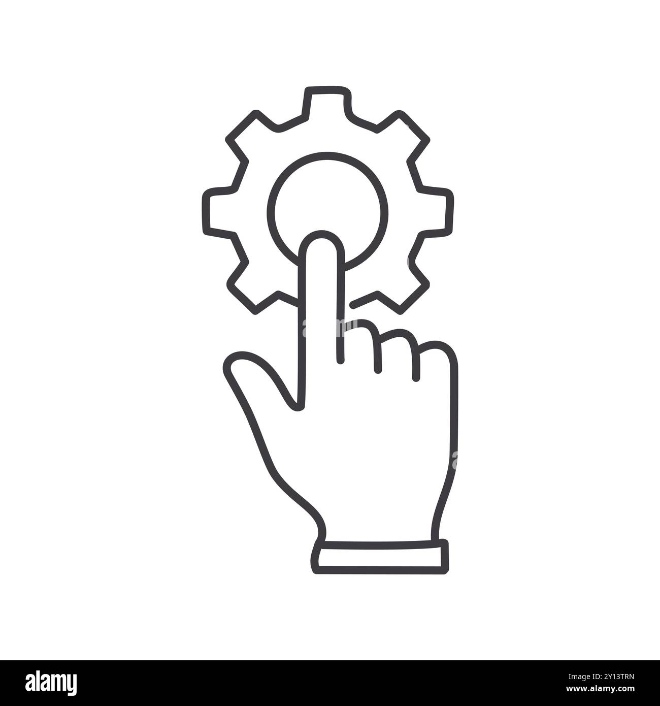 Pointing control system Stock Vector Images - Alamy