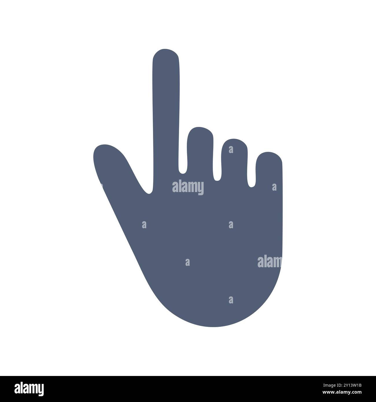 Hand pointing up. Simple hand pointing upwards, indicating direction ...