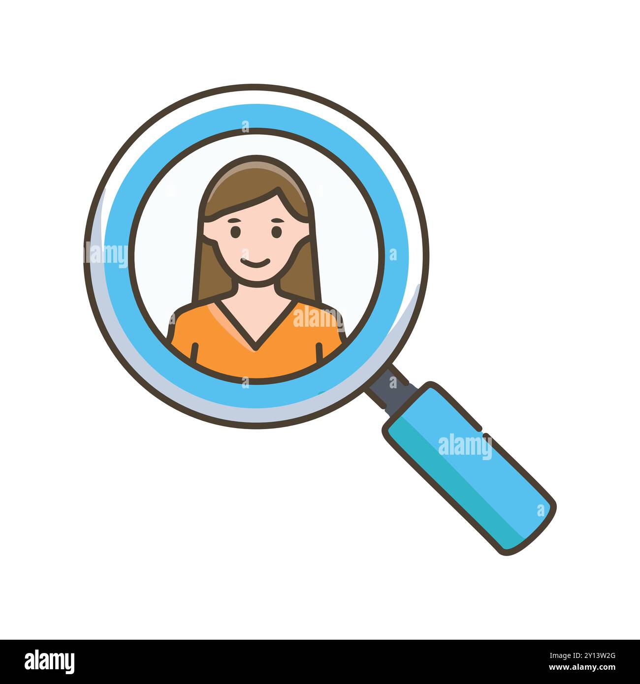 Professional woman face detail Stock Vector Images - Alamy