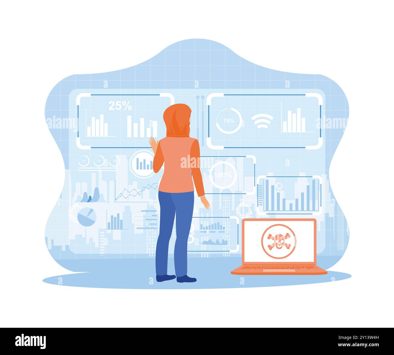 Virtual identity in technology Cut Out Stock Images & Pictures - Alamy