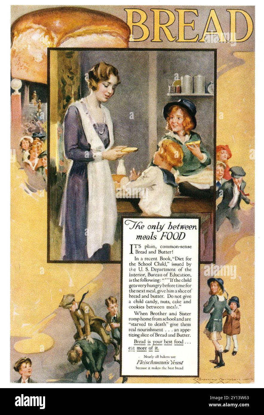 1920s illustration bread hi-res stock photography and images - Alamy