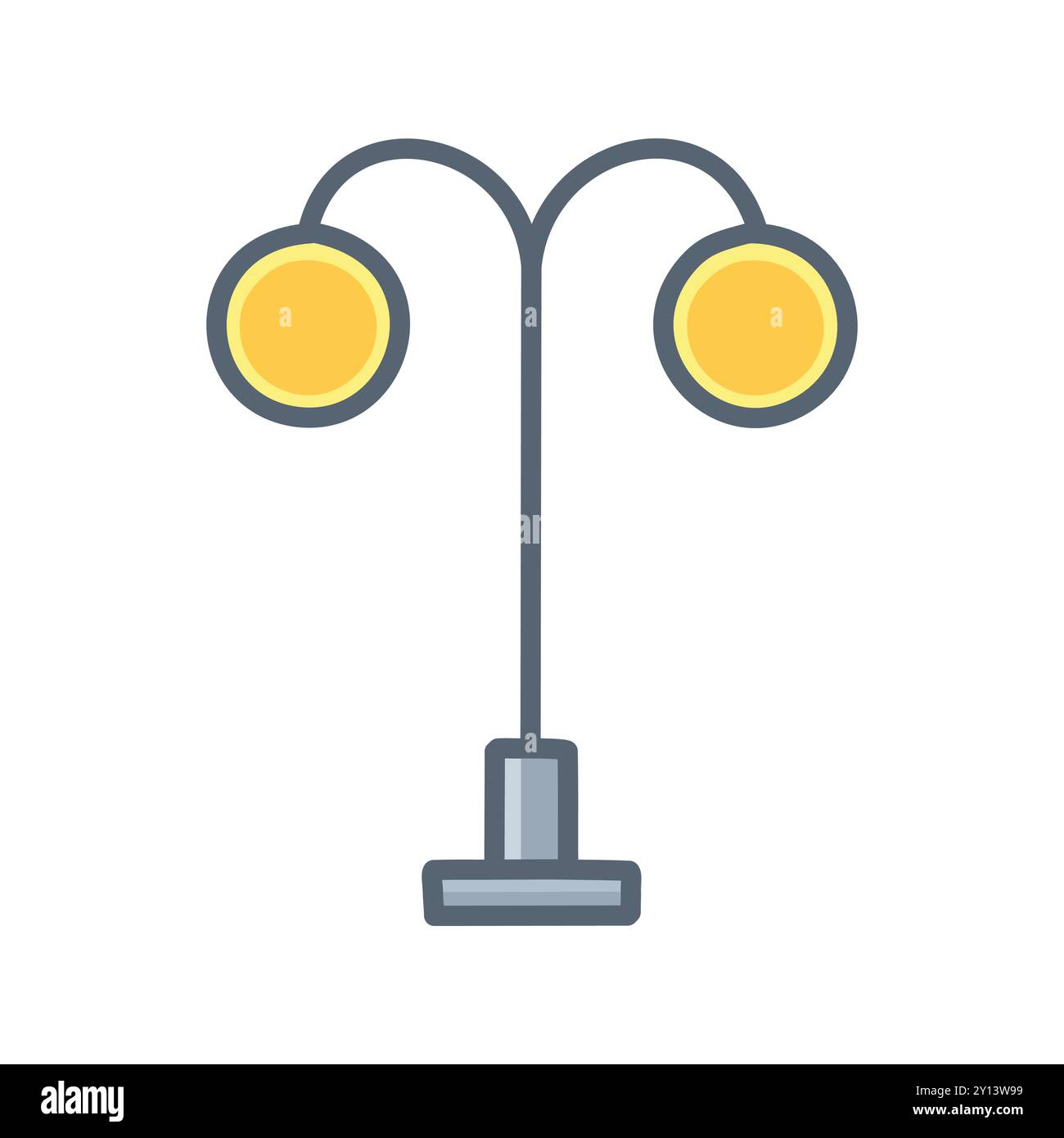 Double lamp post Stock Vector Images - Alamy