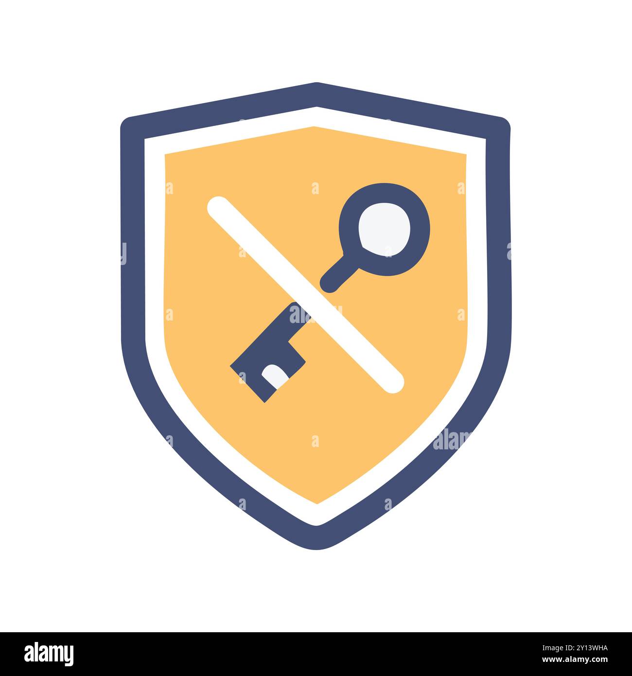 Key shield icon. Shield icon with a key inside, symbolizing protection ...