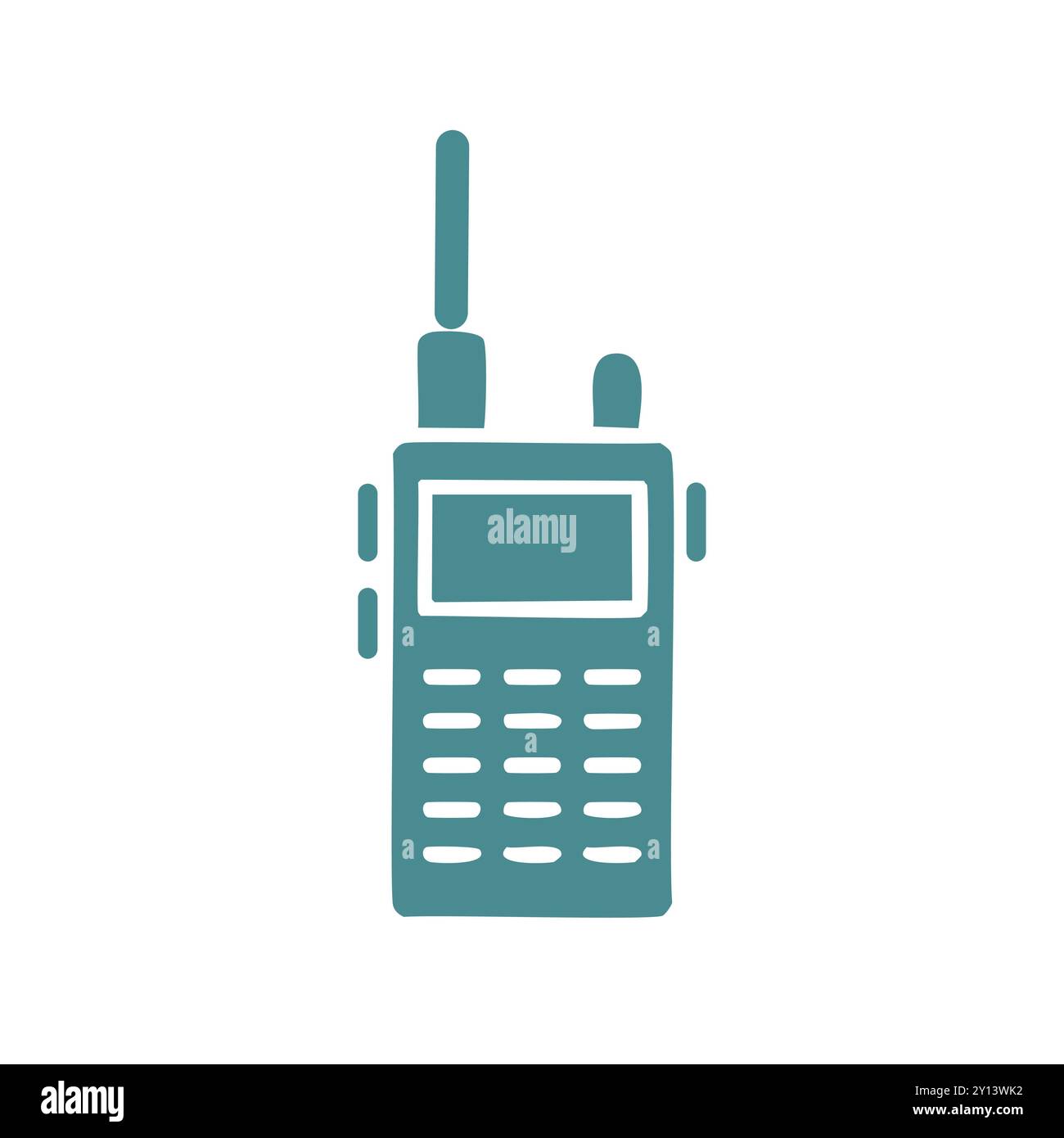 Two-way radio icon. Portable, handheld, communication device ...