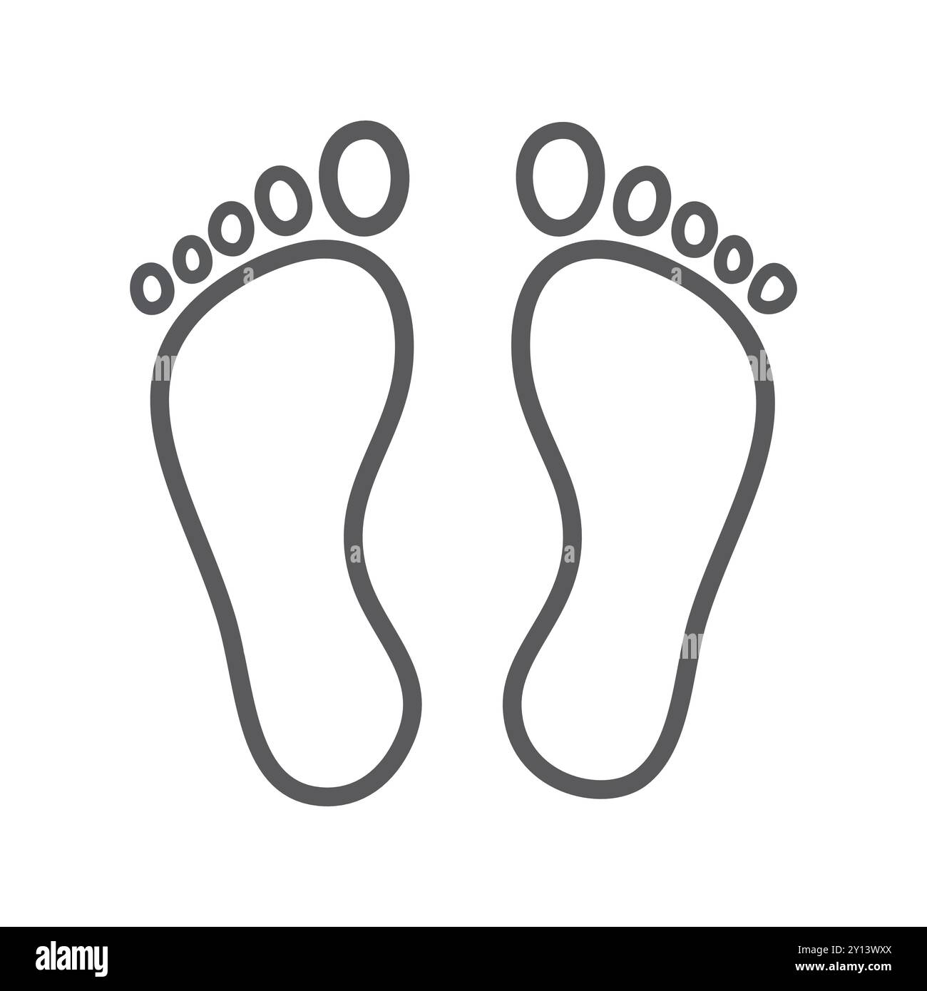 Footstepoutline hi-res stock photography and images - Alamy