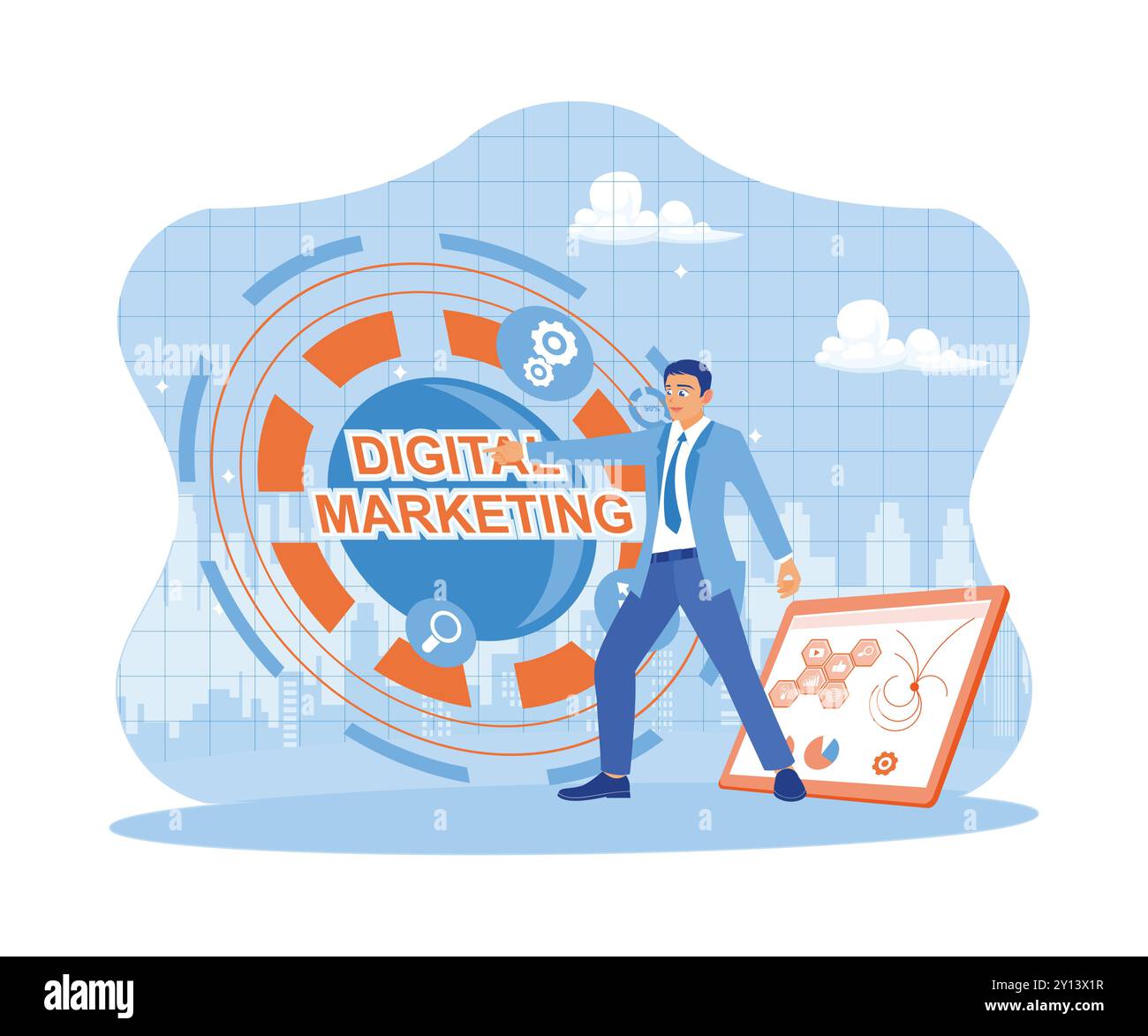 Entrepreneurs analysis Stock Vector Images - Alamy