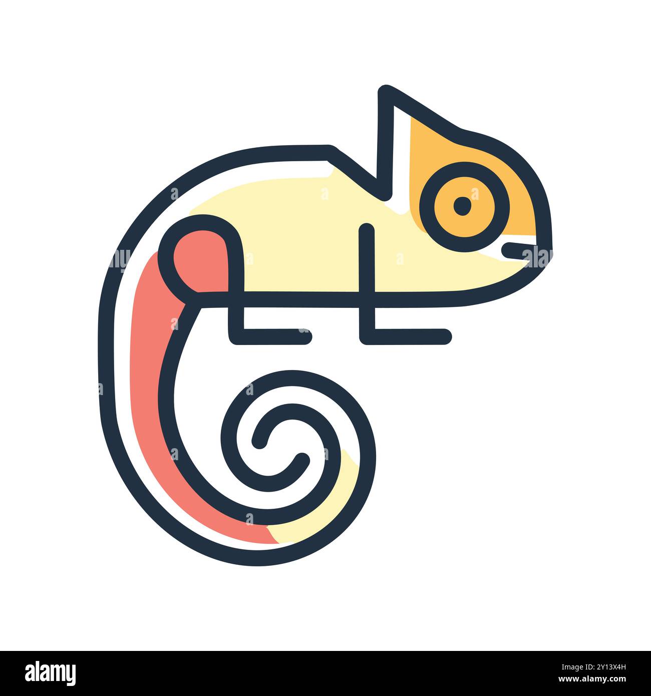 Artwork art chameleon lizard drawing hi-res stock photography and ...