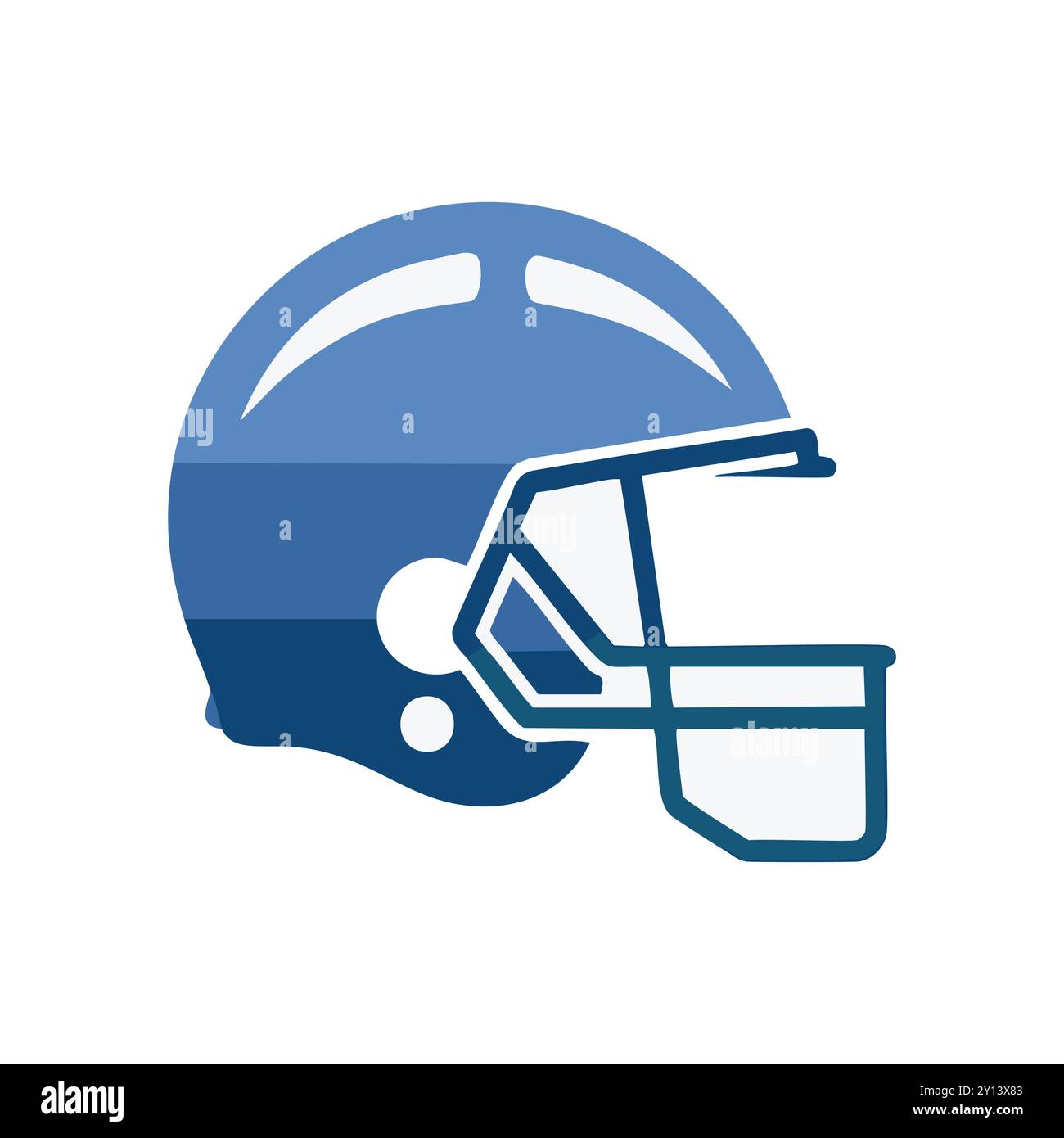 Football helmet icon. Blue football helmet icon, ideal for sports, game ...