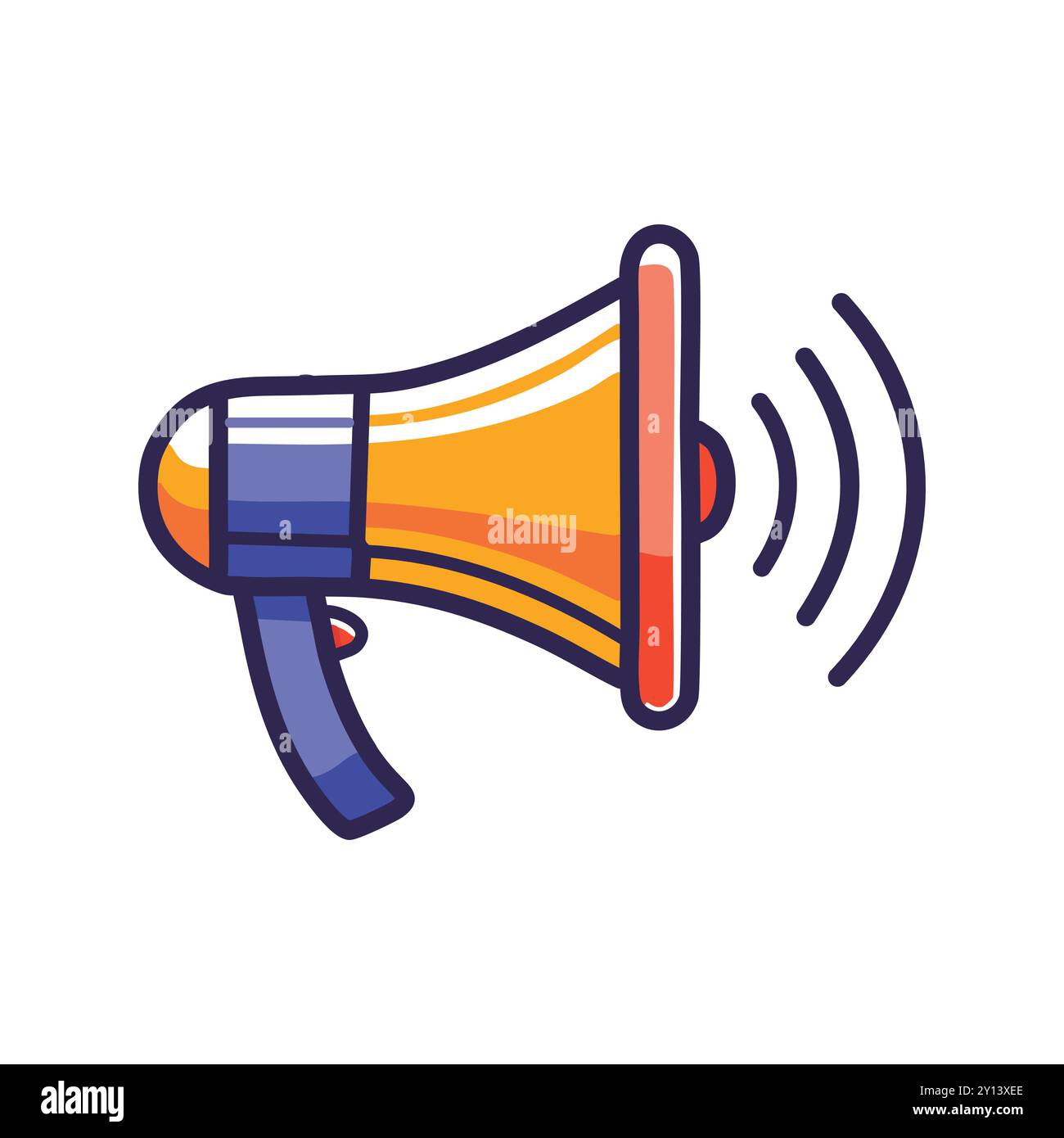 Speaker emitting sound waves hi-res stock photography and images - Alamy