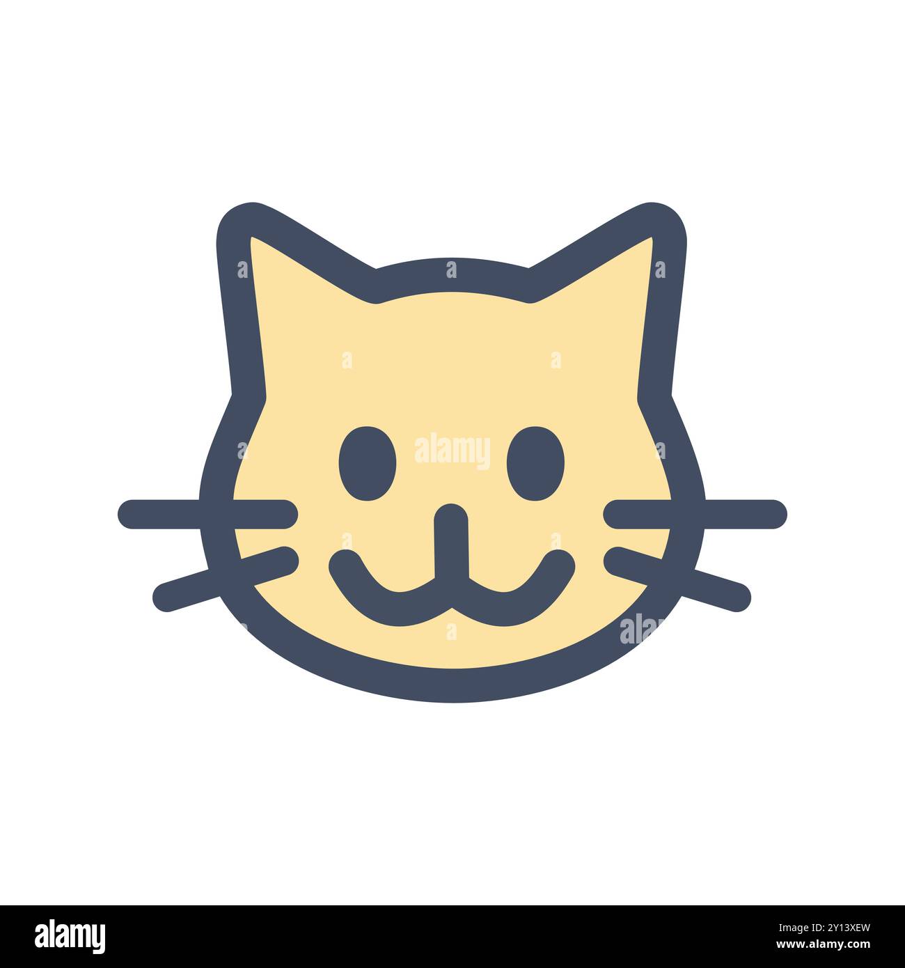 Cute cat face icon. Simple cat face icon, perfect for pet-related ...