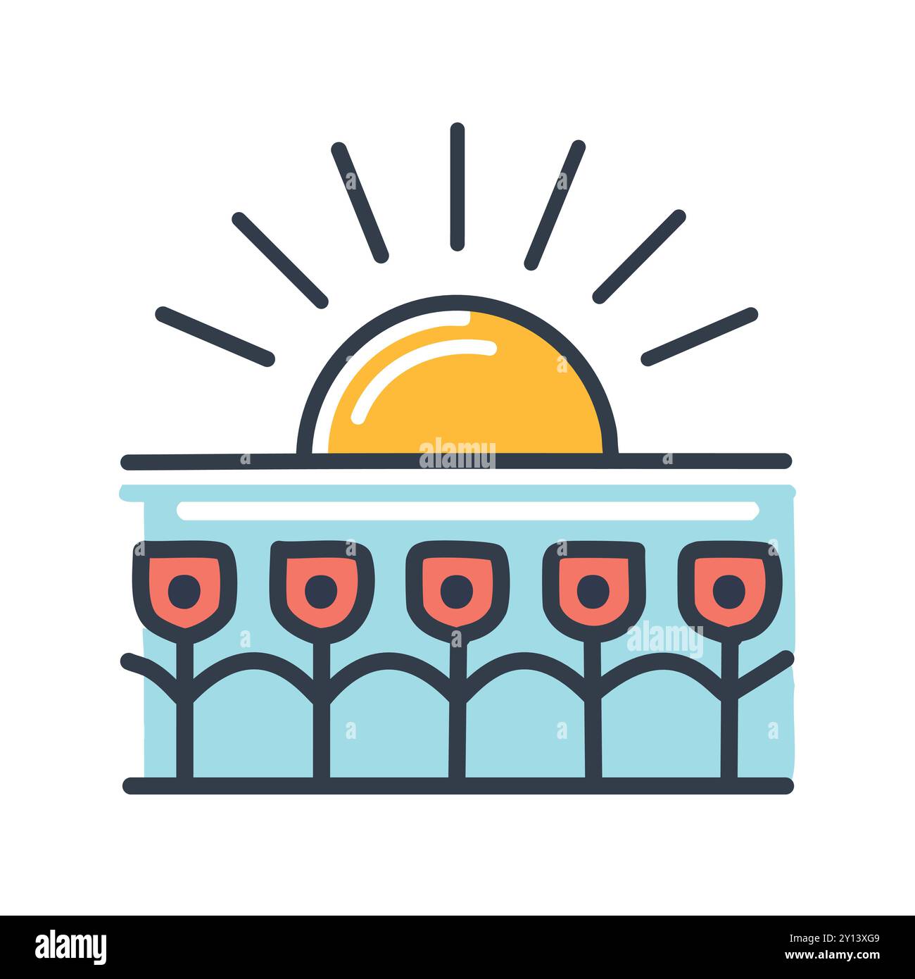 Rising sun of hope Stock Vector Images - Alamy