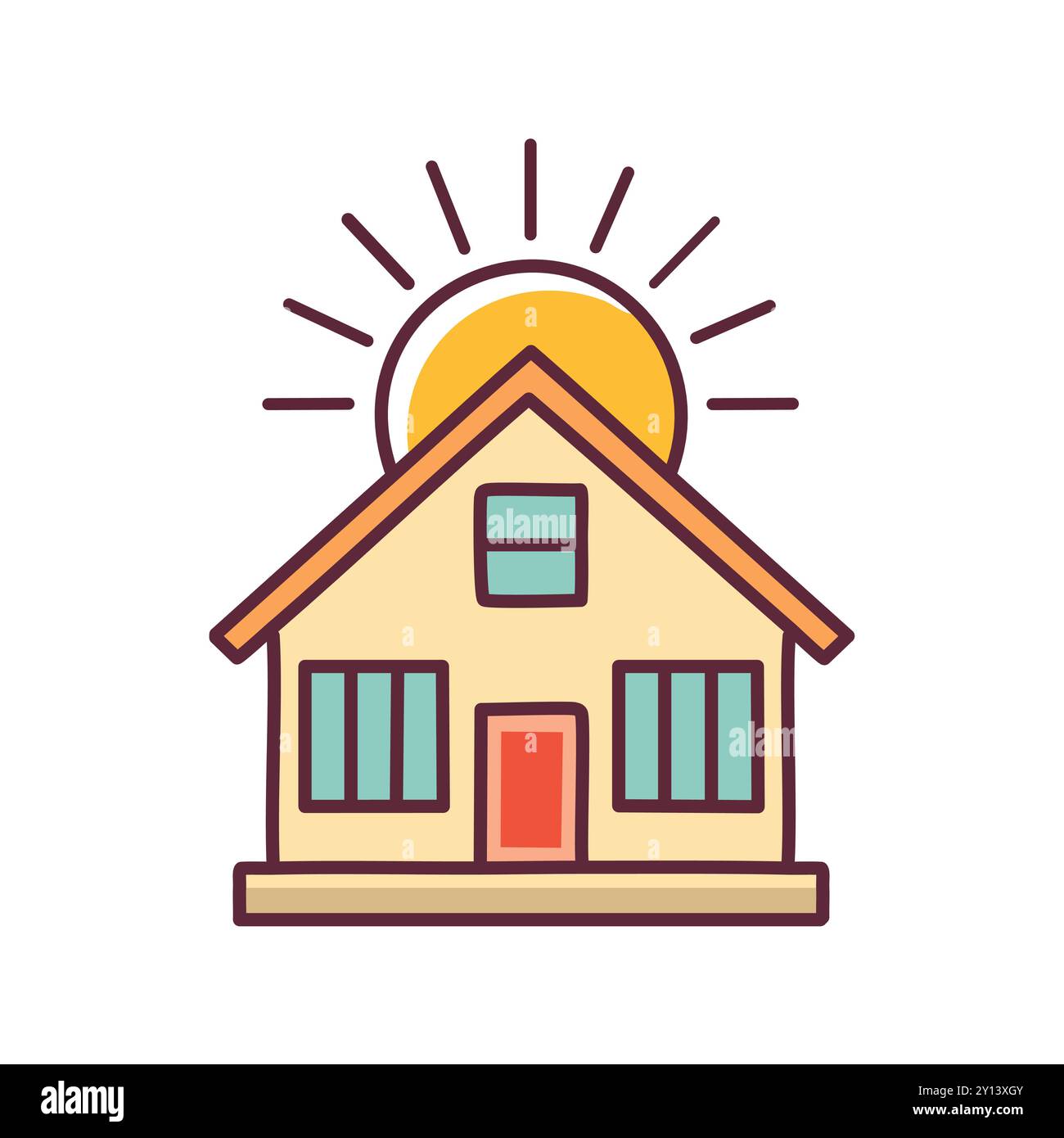 Sun porch windows Stock Vector Images - Alamy