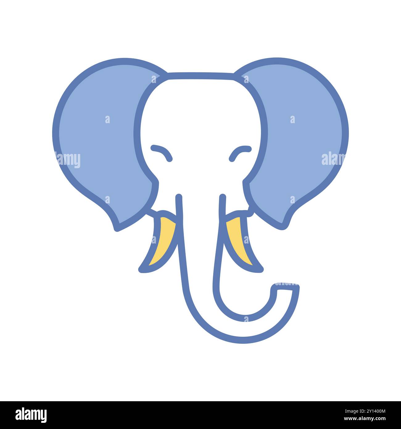 Big Elephant Cartoon Face