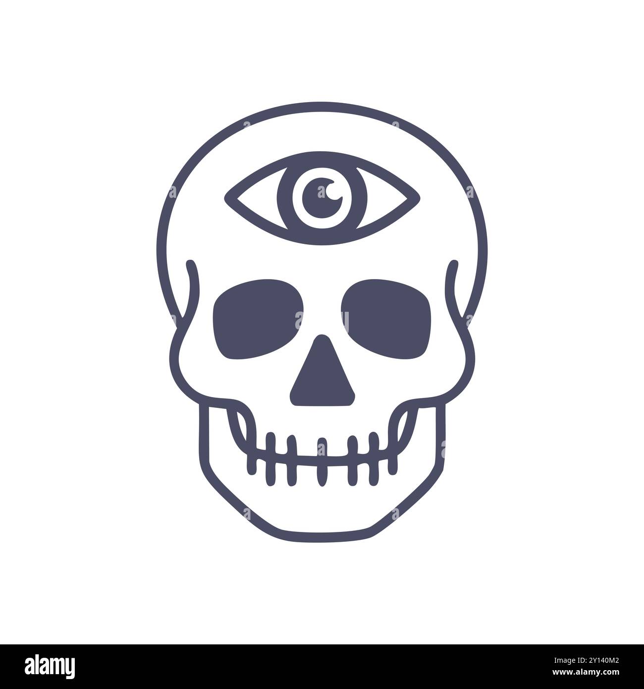 Skull third eye. Skull with third eye, symbolic of enlightenment ...