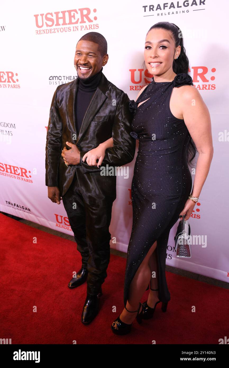 New York, USA. 04th Sep, 2024. Usher and Jennifer Goicoechea Raymond ...