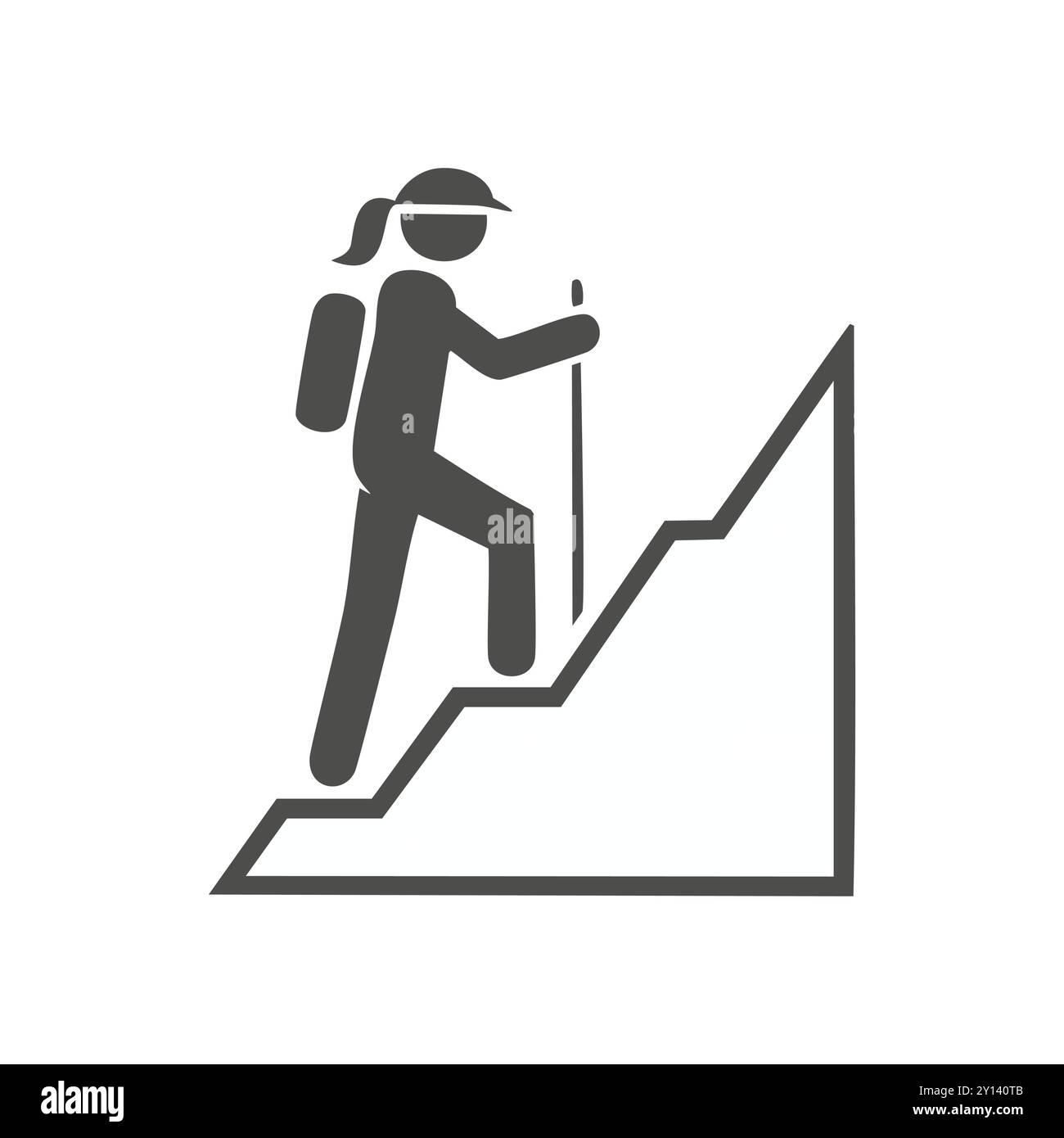 Ascending trail Stock Vector Images - Alamy