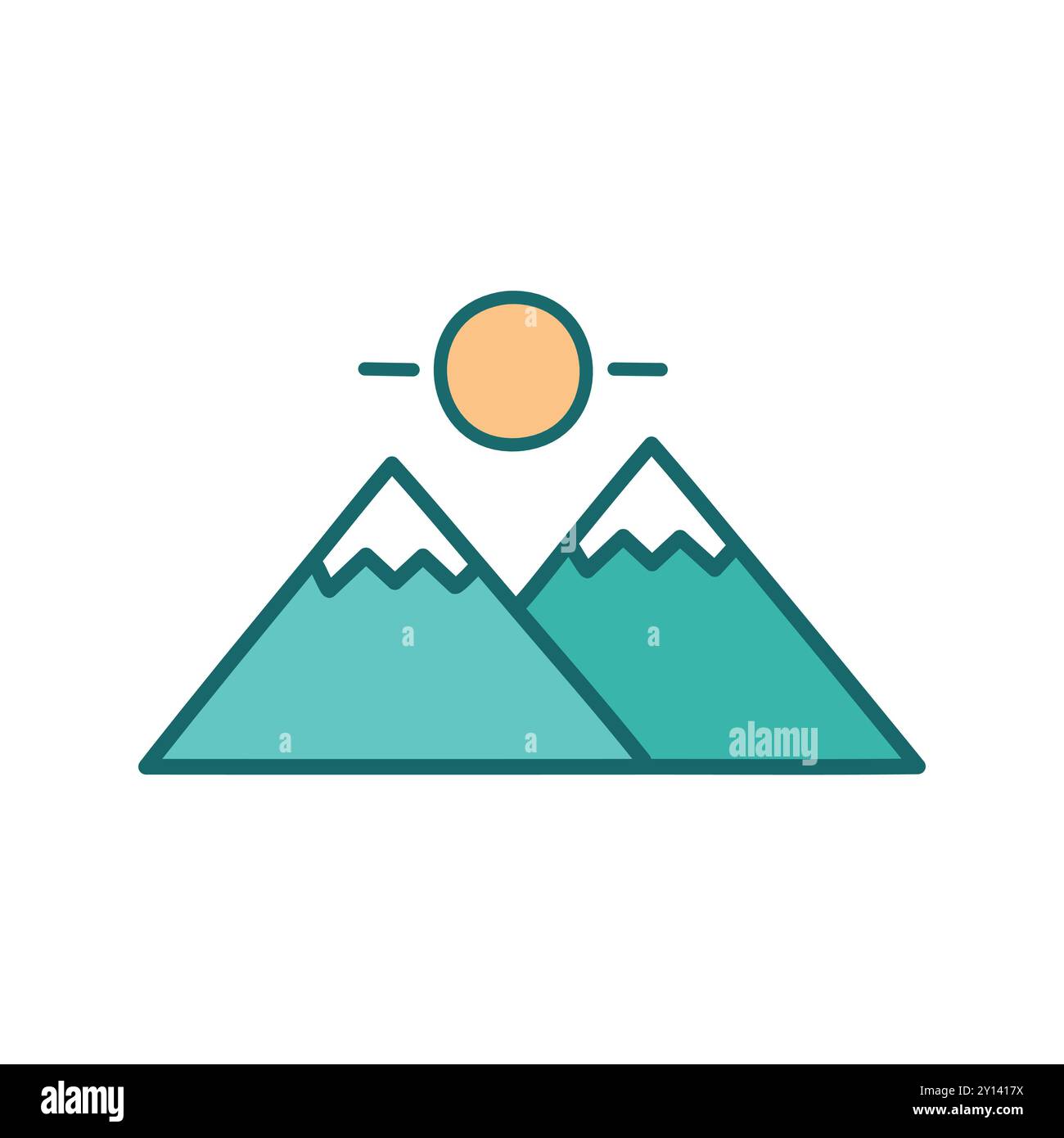 Serene nature art Stock Vector Images - Alamy