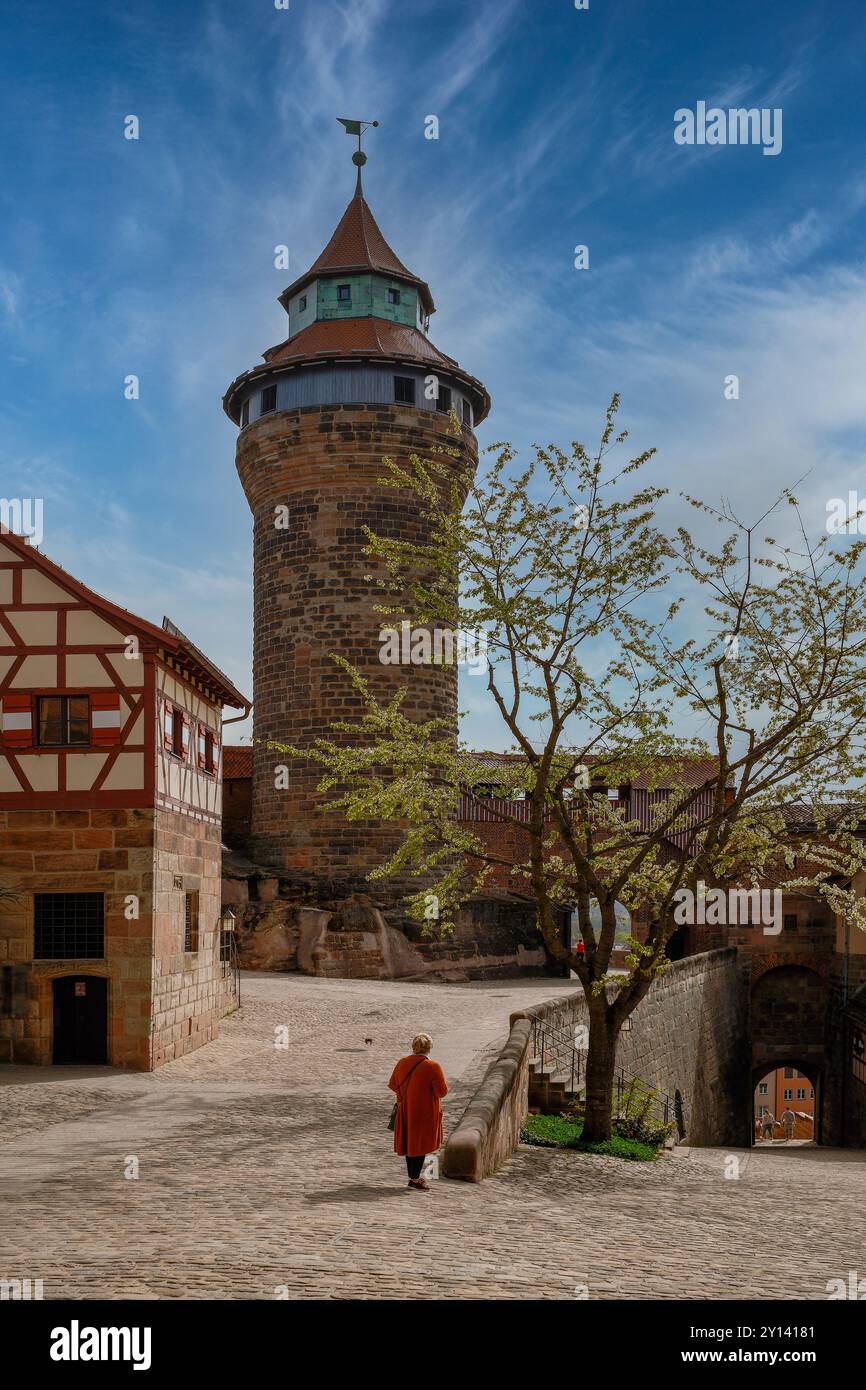 View of the Sinwell Tower of Nuremberg Castle, Germany Stock Photo - Alamy