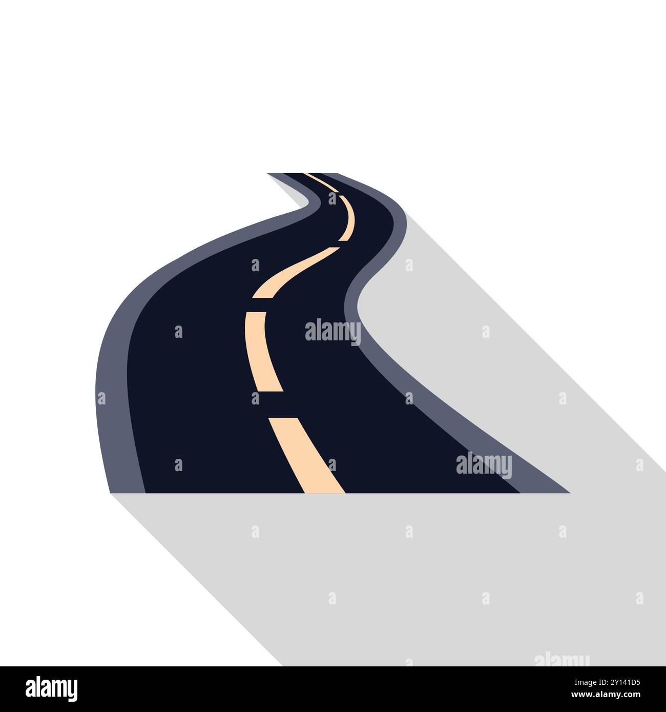 Pathway going into the distance Stock Vector Images - Alamy