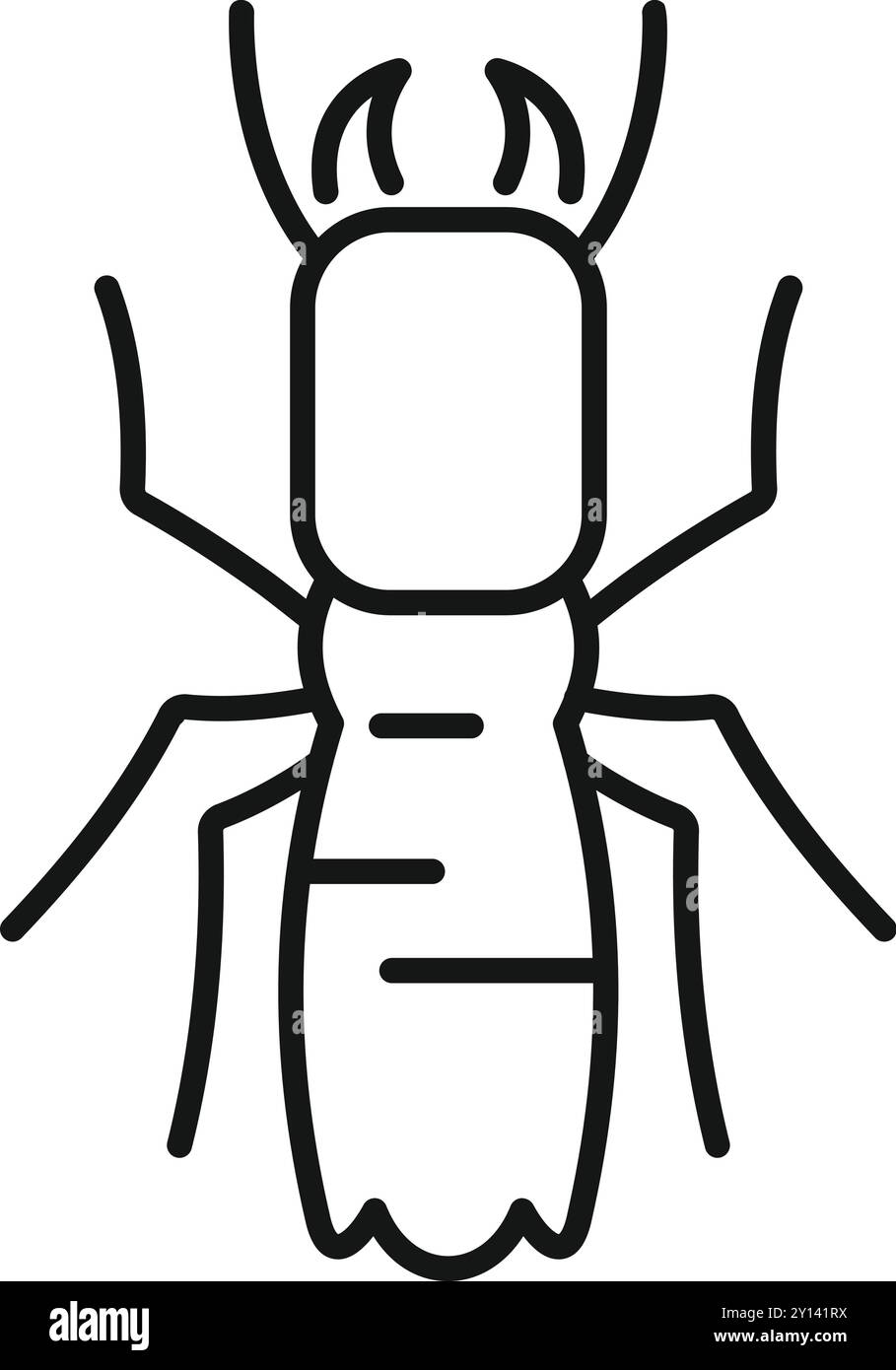 Simple icon of an ant crawling, an insect that lives in colonies and ...