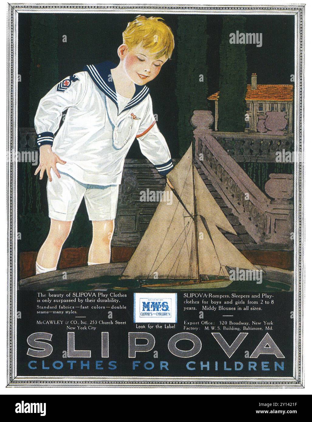 Advertisement 1920s kids hi-res stock photography and images - Alamy