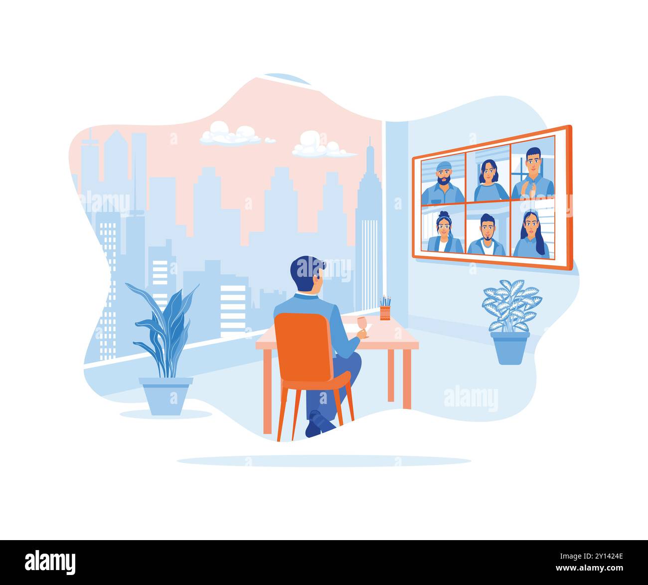 Digital virtual host Cut Out Stock Images & Pictures - Alamy