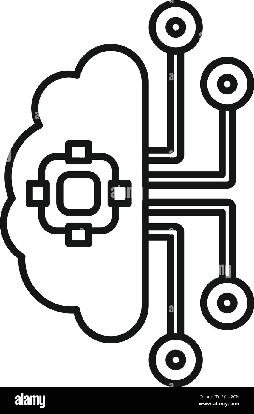 Cloud computing connecting with artificial intelligence in a simple ...