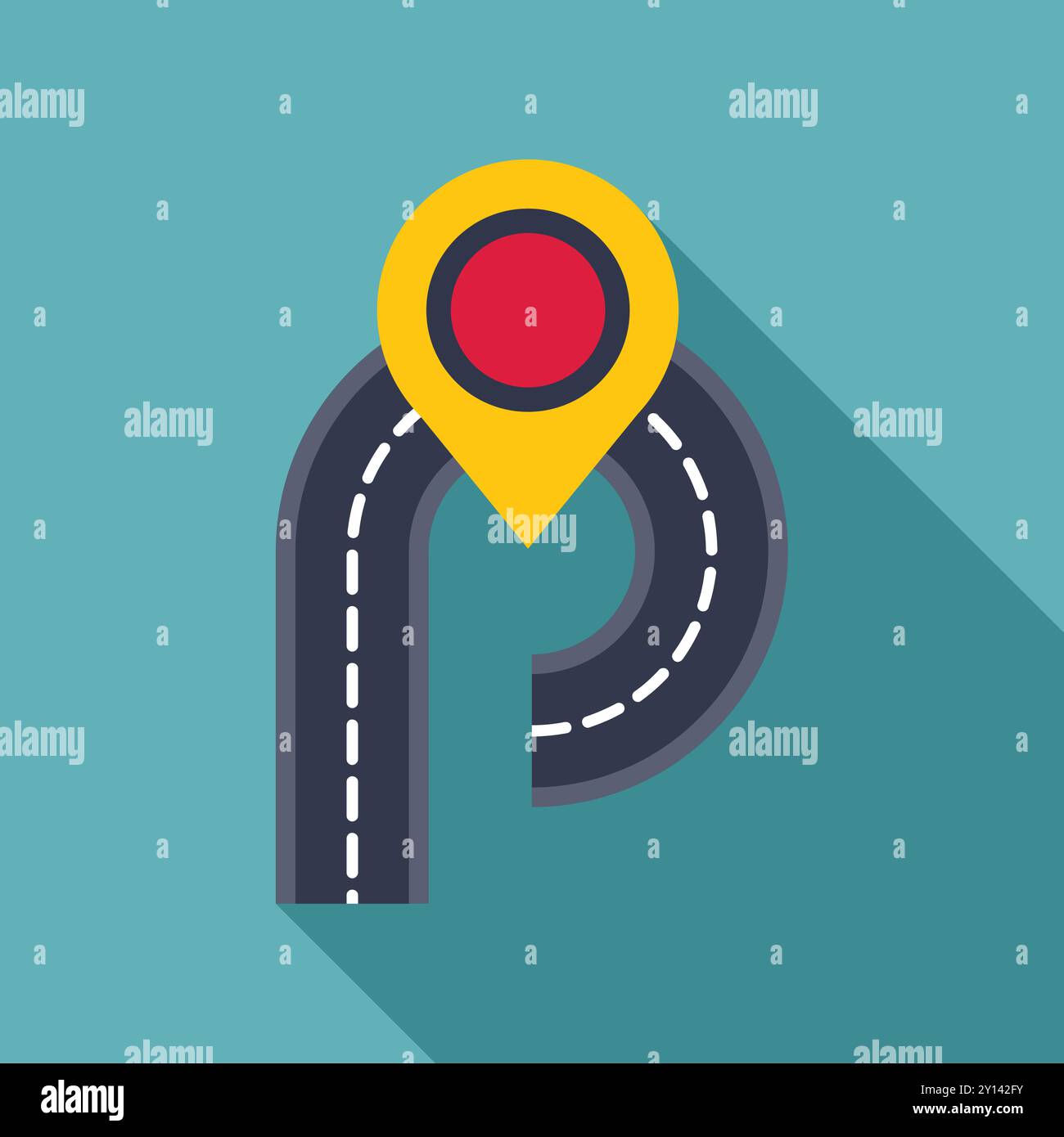 Car location marker indicating arrival hi-res stock photography and ...