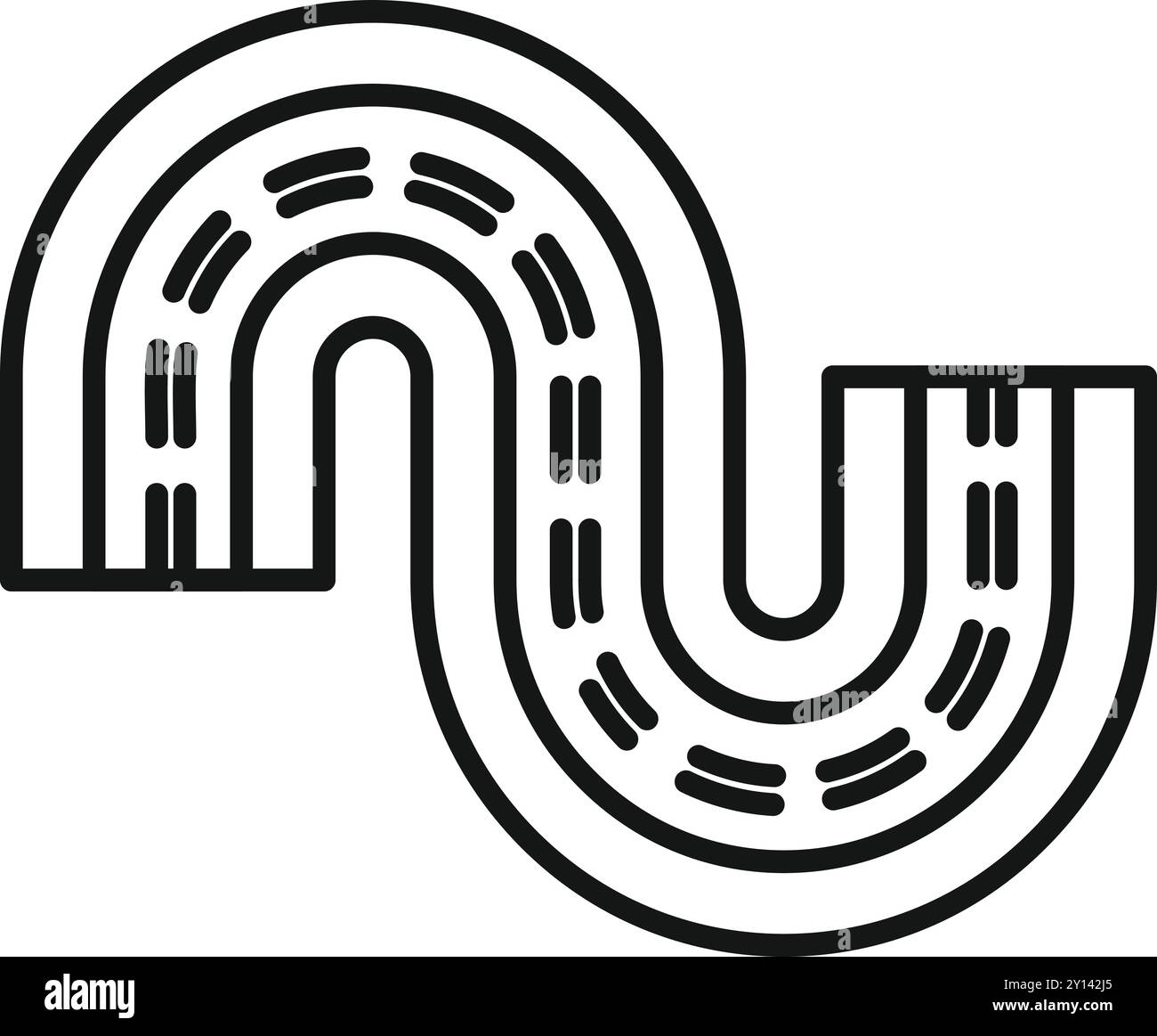 Turning in on itself Stock Vector Images - Alamy