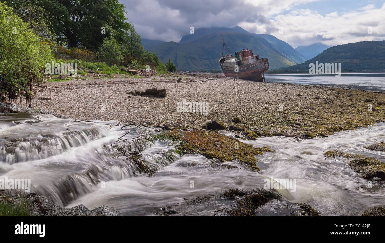 Corpach Shipwreck - Scotland Stock Photo - Alamy