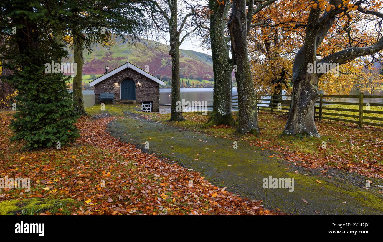 Ullswater Boathouse - Lake District Stock Photo - Alamy