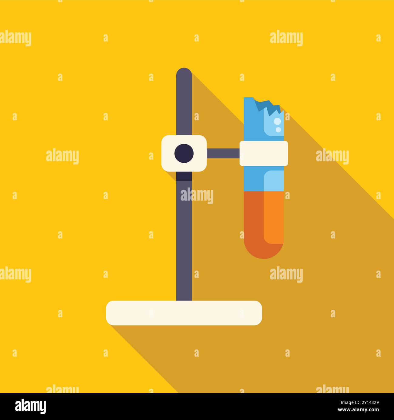 Broken lab glassware Stock Vector Images - Alamy