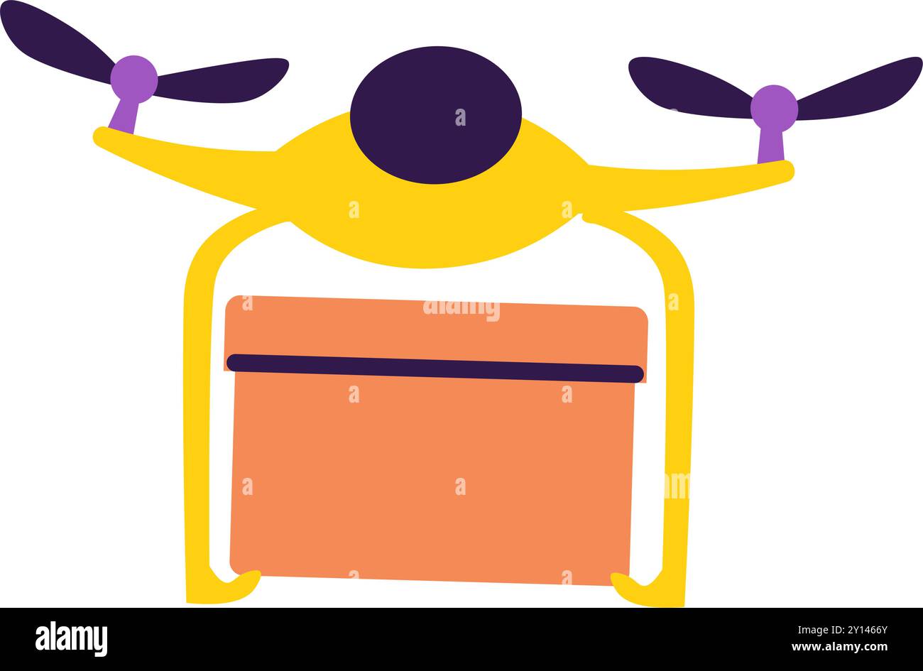 Simple Drone with Propellers Vector Stock Vector Image & Art - Alamy