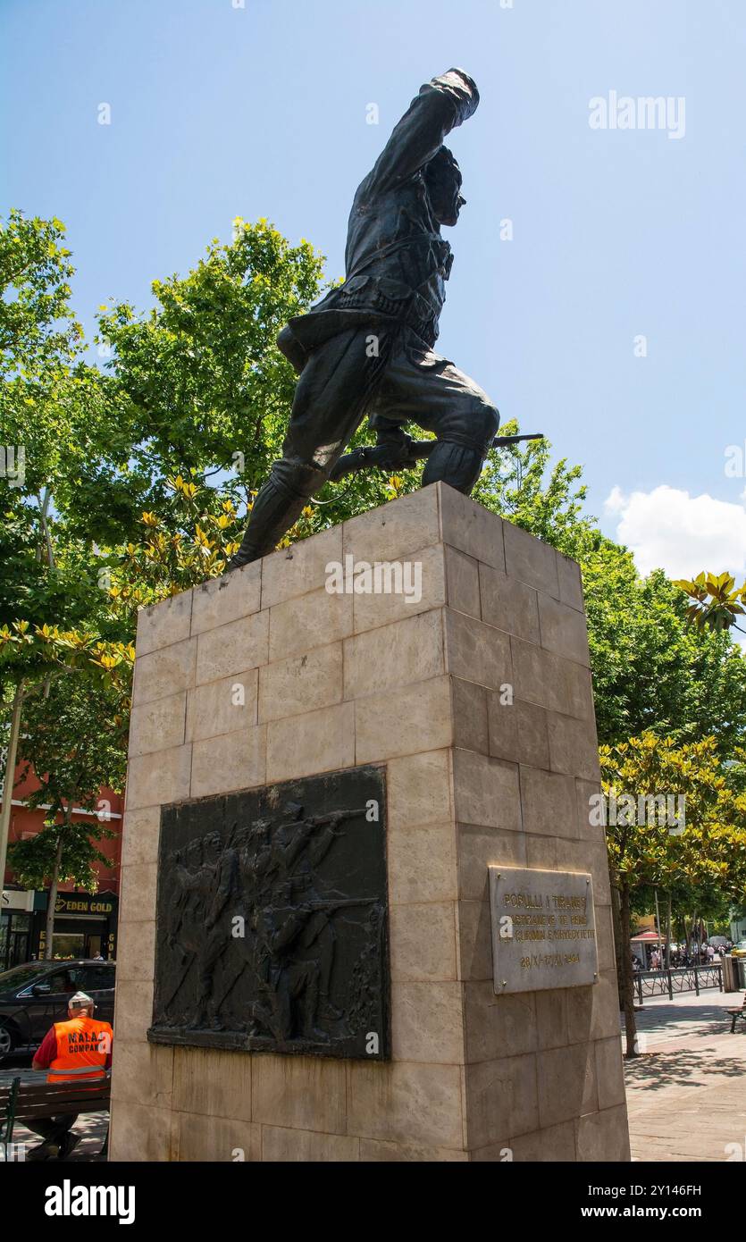 Tirana, Albania - May 30 2024. The Partisan Monument, also known as The ...