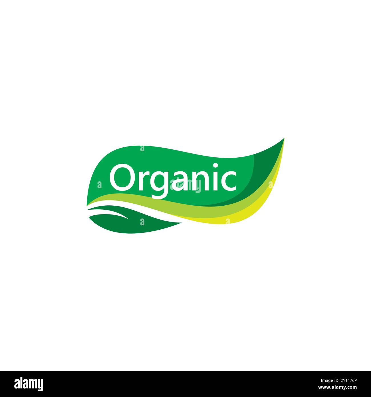 Organic Logo vector Art. Eco Leaf Vector Stock Vector Image & Art - Alamy