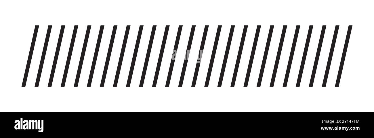 Slash line border, diagonal lines. Divider strip Tilt strip geometric abstract border. Diagonal ...