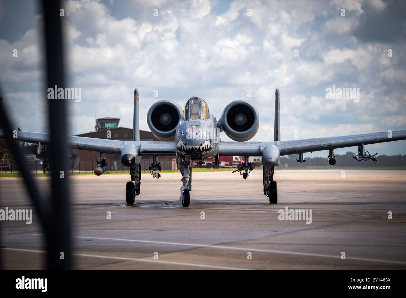 U.S. Air Force Col. Ben Rudolphi, 23rd Wing deputy commander, taxis his ...