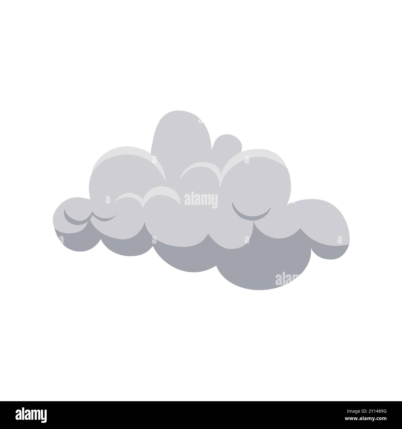Grey cloud isolated on white background. Rain thunder cloud sky ...